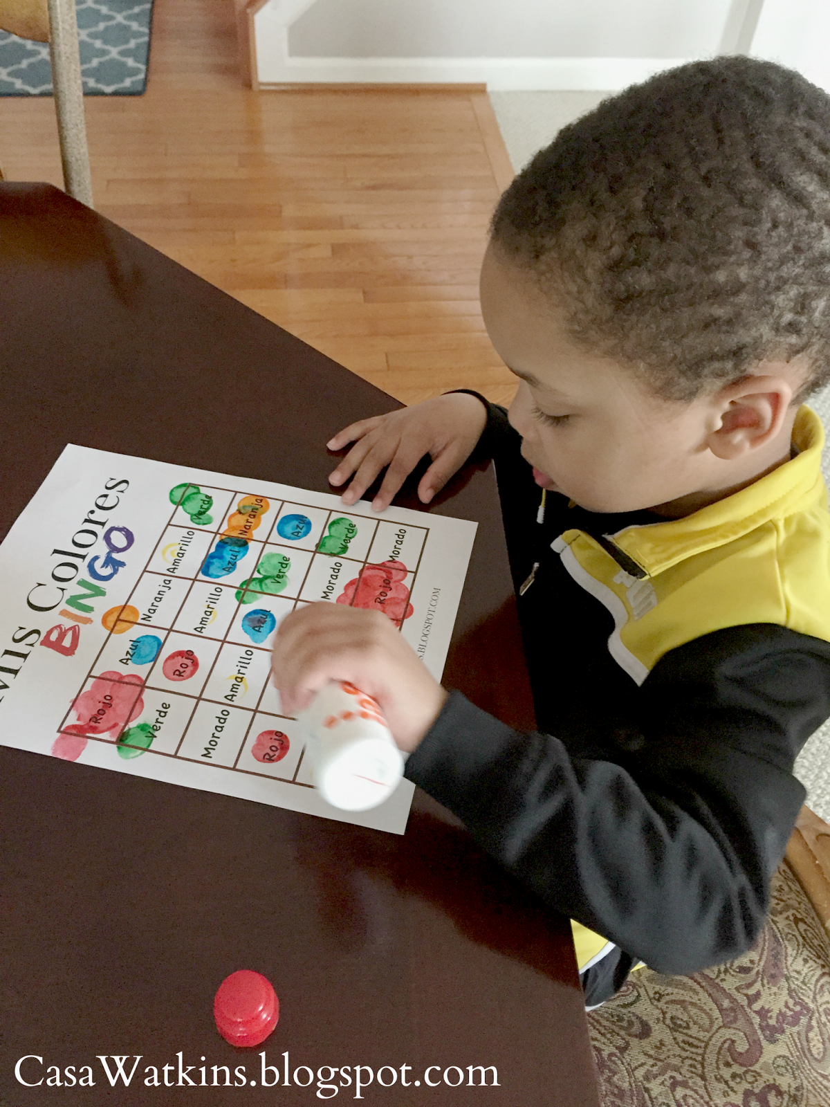 Spanish Sabado #1: Mis Colores Bingo for Color Word Recognition - Casa ...