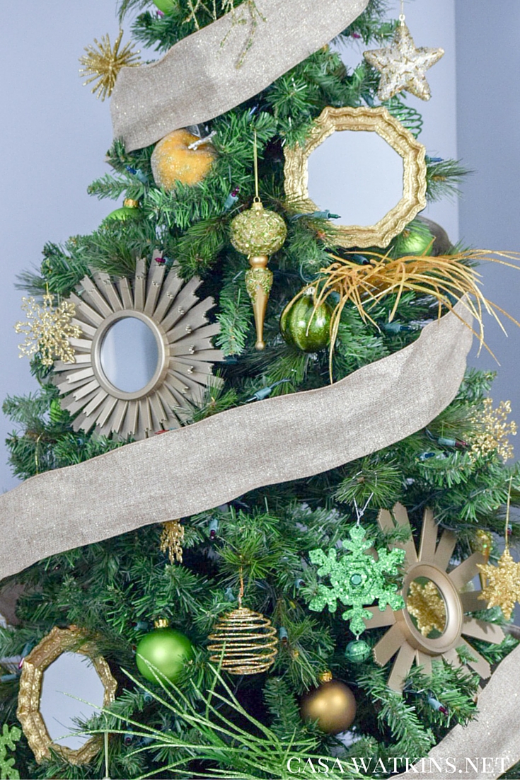 My Home Style: Green and Gold Global, Eclectic Christmas Tree - Casa ...