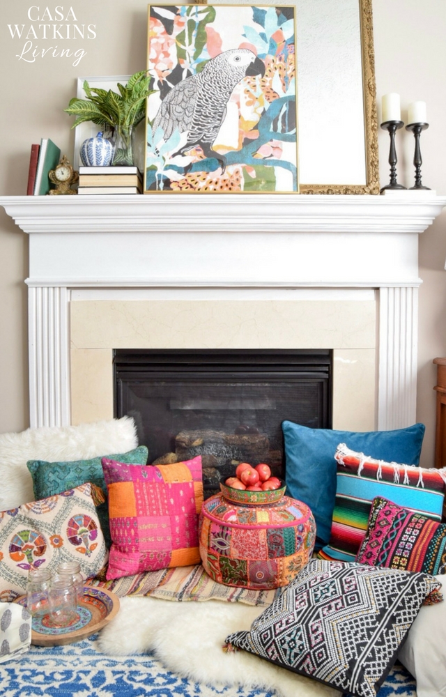How To Decorate With Pops of Color For Fall - Casa Watkins Living