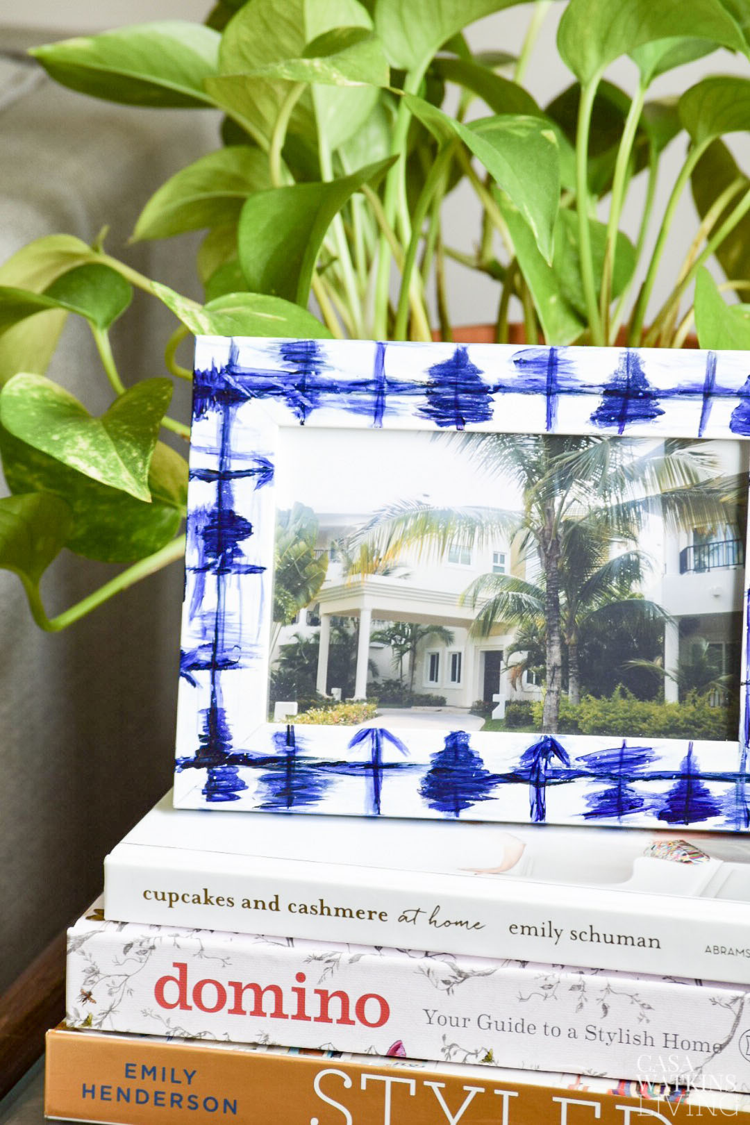 DIY Painted Shibori Frames - Casa Watkins Living