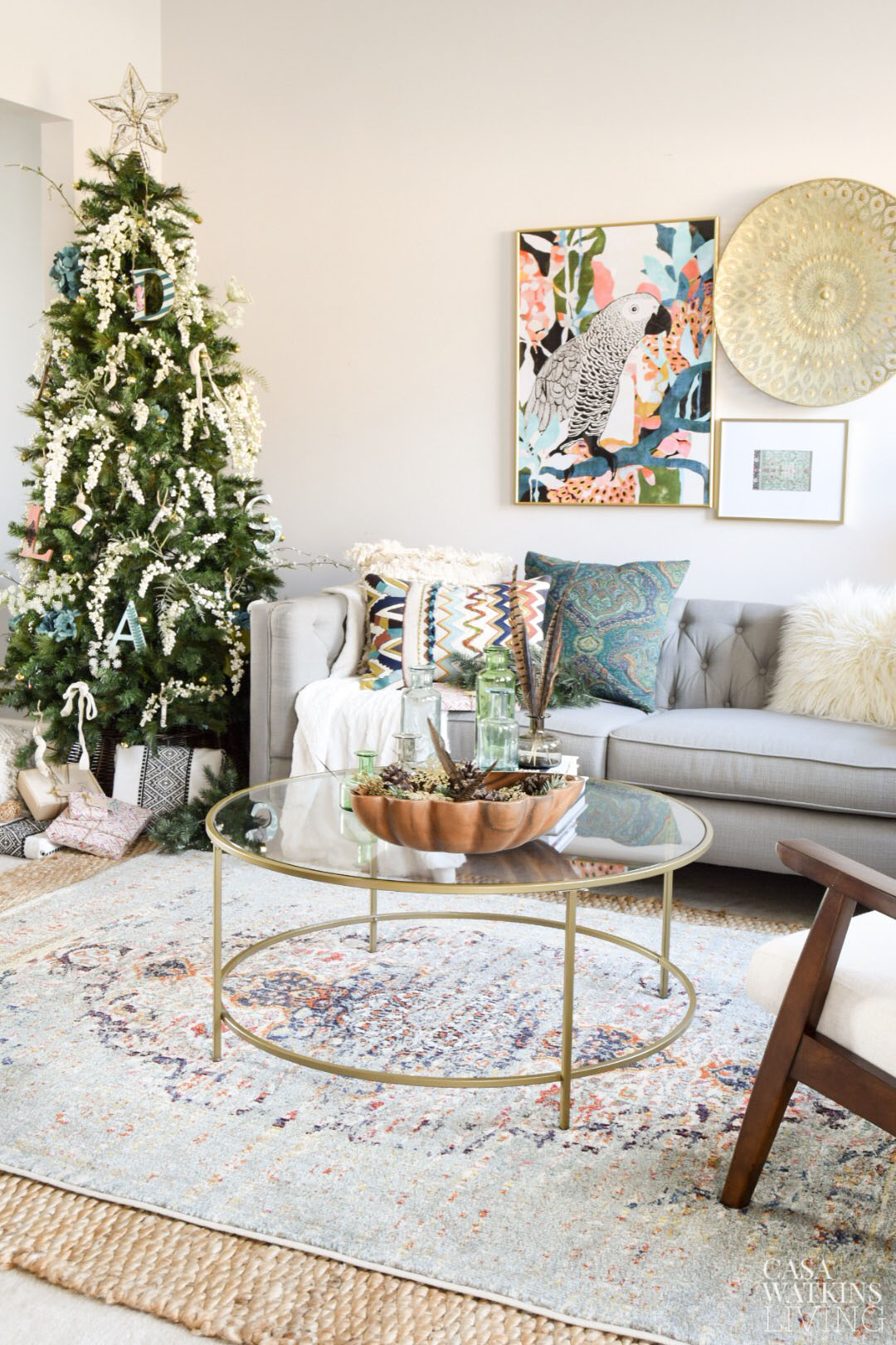 Simple Bohemian Christmas Tree - Casa Watkins Living