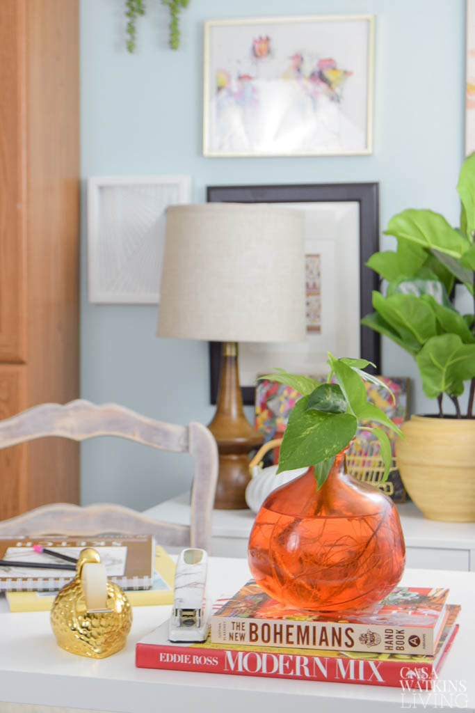 Boho Chic Craft Room and Office Reveal - Casa Watkins Living