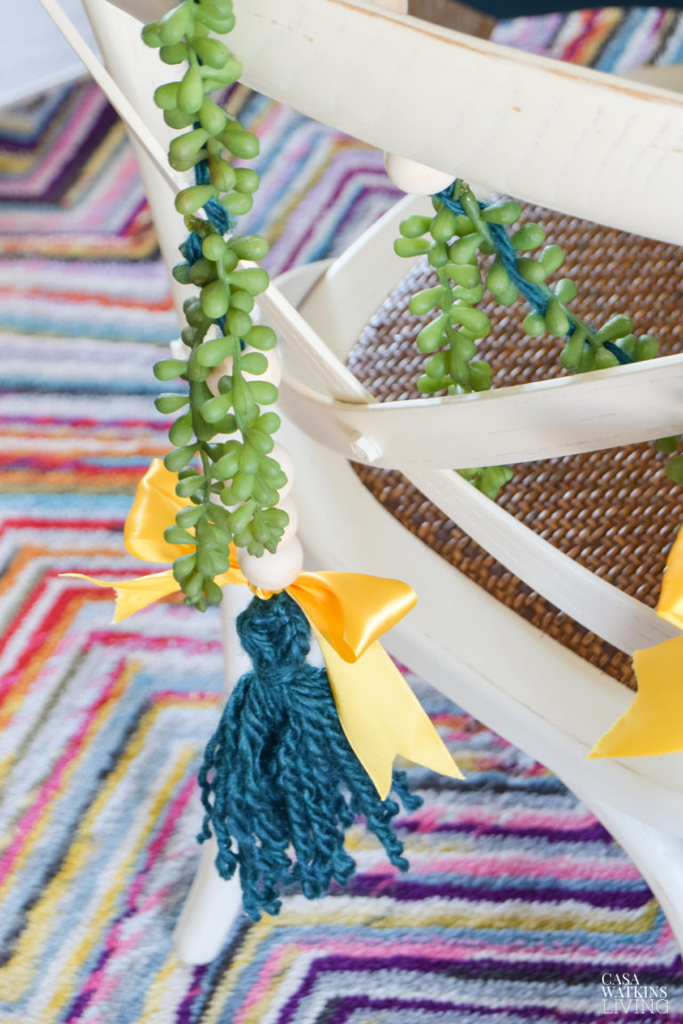 Spring Succulent Garland DIY - Casa Watkins Living