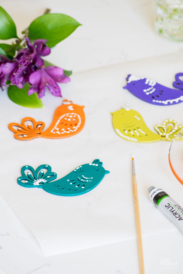 DIY Folk Art Birds - Casa Watkins Living