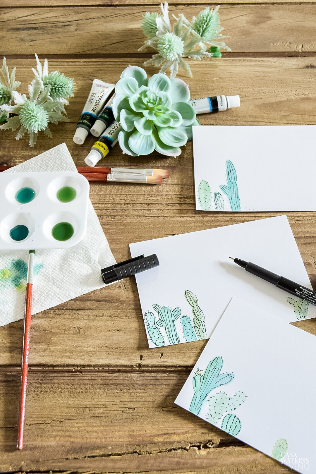 diy-watercolor-cactus-notecards-tutorial – Casa Watkins Living