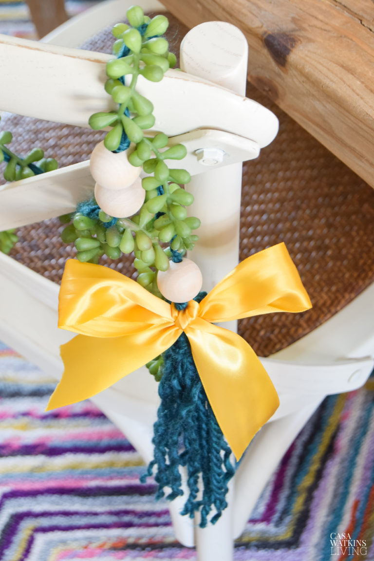 Spring Succulent Garland DIY - Casa Watkins Living