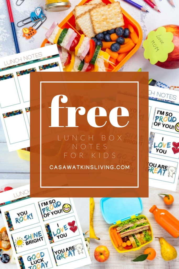 Lunch Box Notes For Kids - Casa Watkins Living
