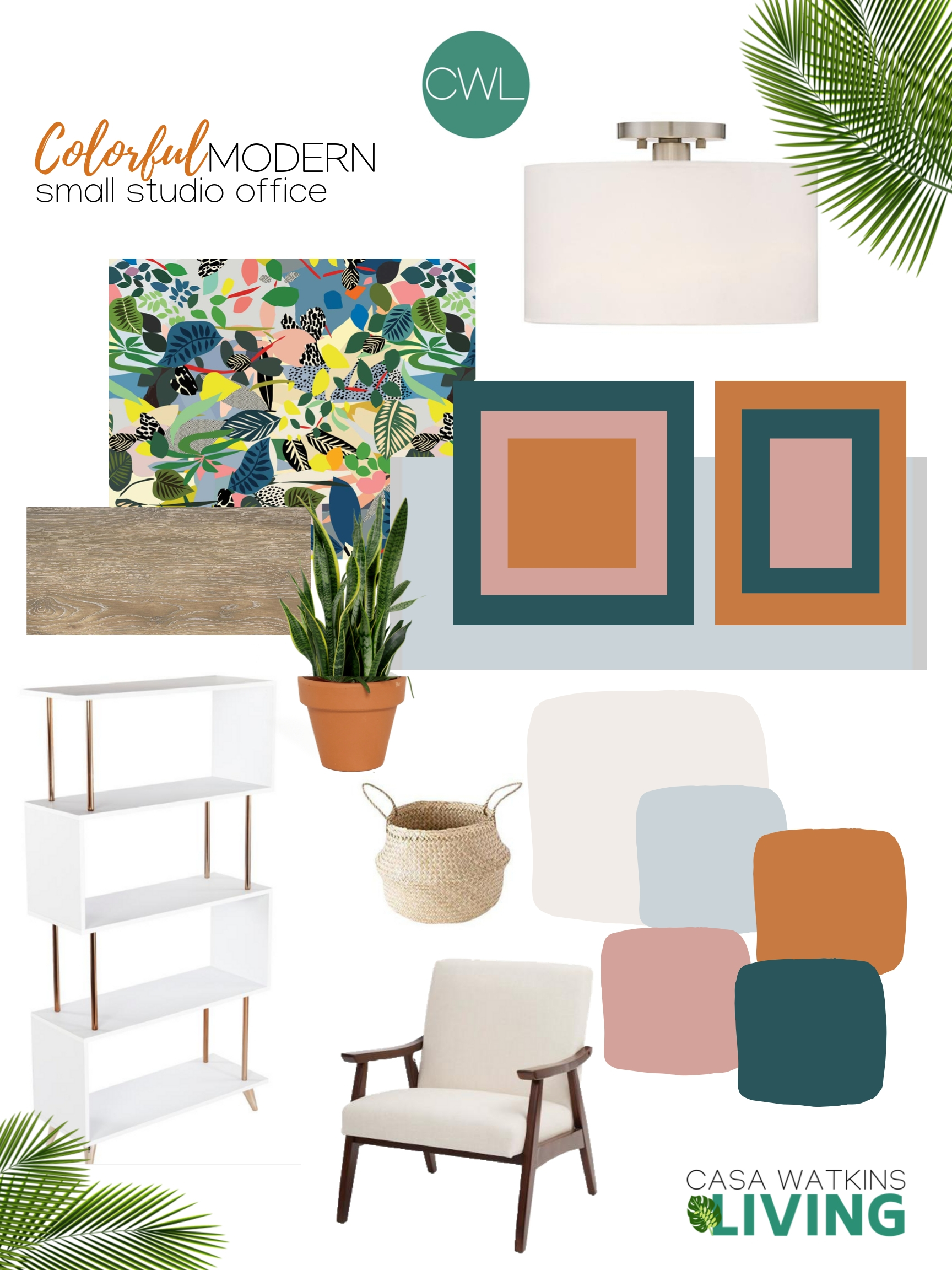 Colorful-modern-studio-office – Casa Watkins Living