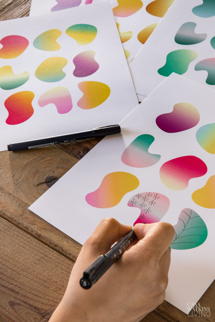 Make Your Own DIY Colorful Art - Casa Watkins Living
